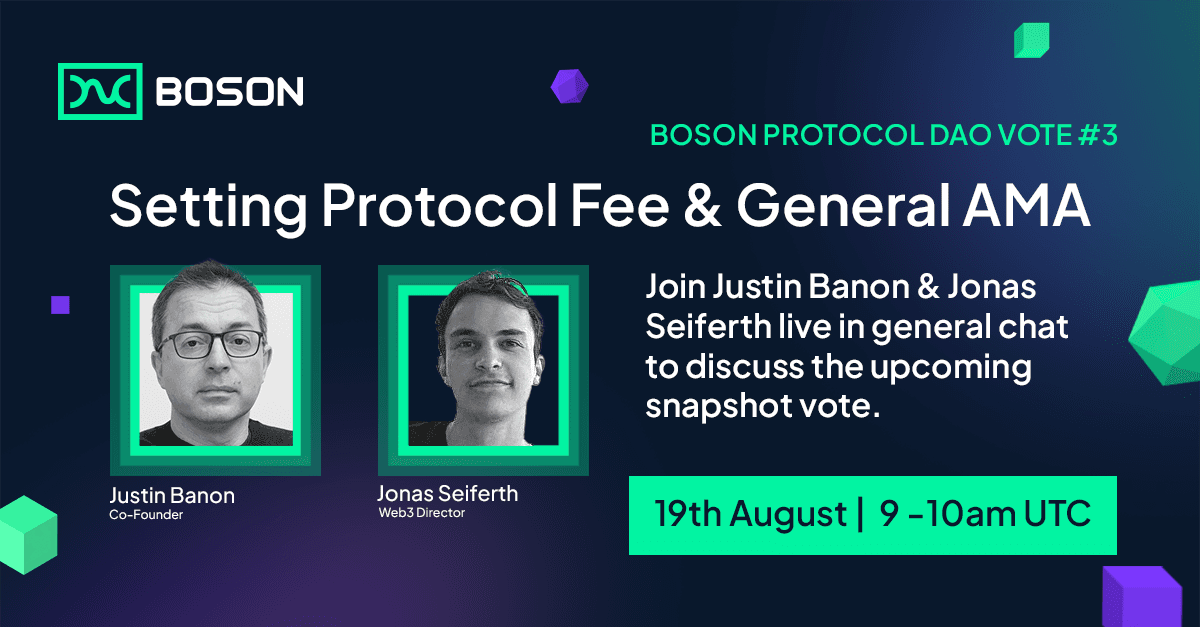 Boson Protocol DAO Vote #3 - Setting Protocol Fee