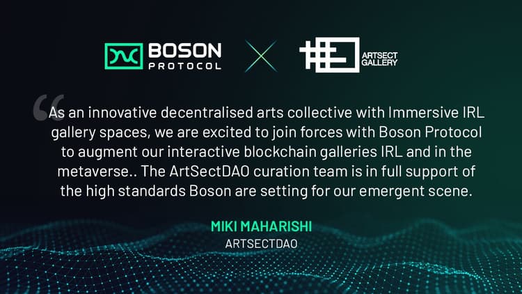 ArtSect receives Boson Protocol Ecosystem Grant