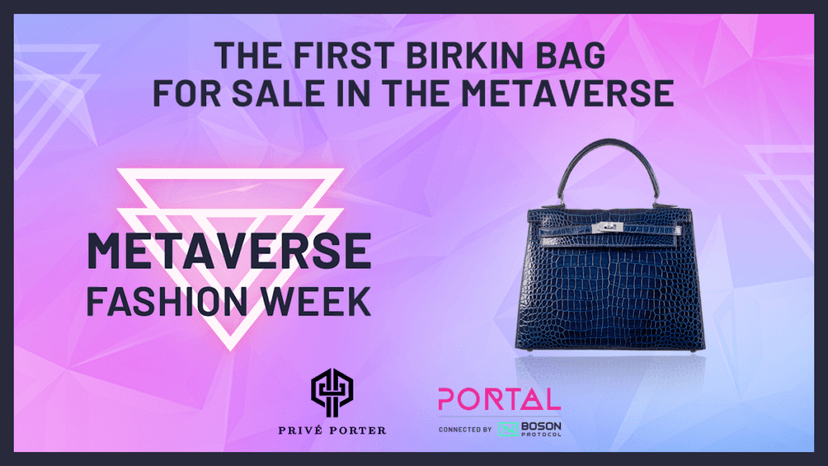The first Birkin bag for sale in the metaverse