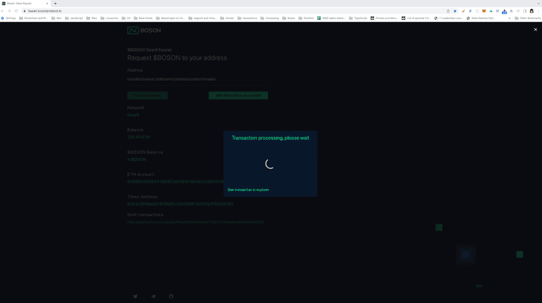 How to use the Boson Goerli faucet and Polygon POS Bridge