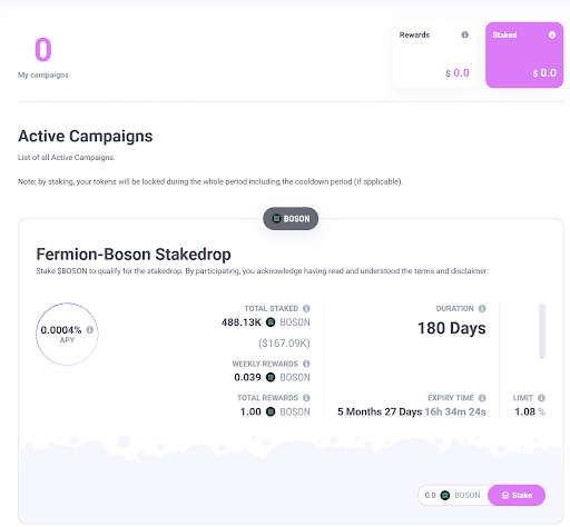 How to participate in the FERMION stakedrop on AllianceBlock