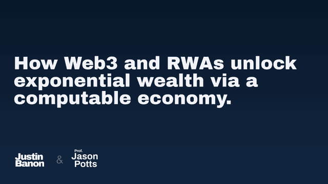 How Web3 and RWAs Unlock Exponential Wealth via a Computable Economy- Devcon 2024 Presentation